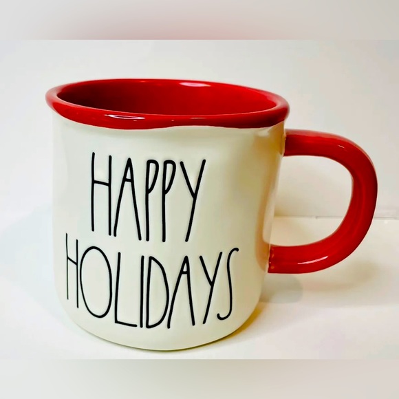 Rae Dunn | Kitchen | New Rae Dunn Happy Holidays Mug W Red Interior ...